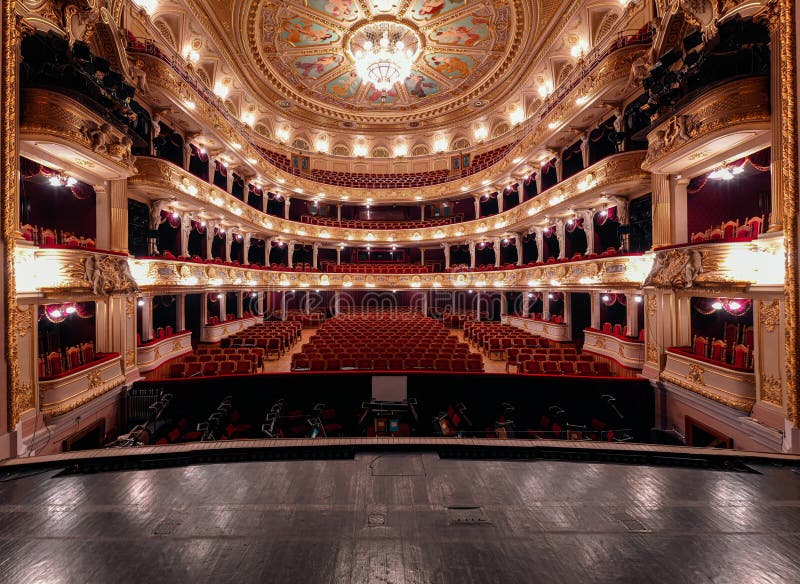 Lviv opera house interior editorial photo. Image of floor - 210718841