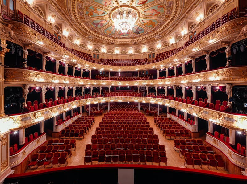 Lviv opera house interior editorial stock photo. Image of classical ...