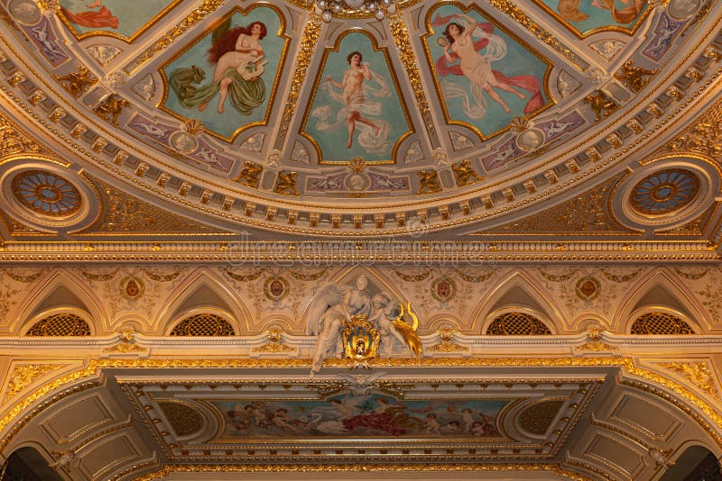 Lviv opera house interior editorial photography. Image of culture ...