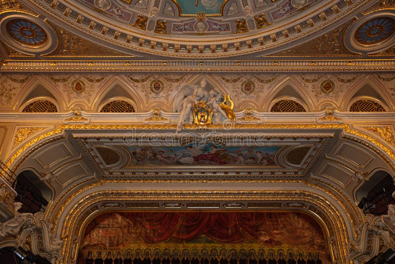 Lviv opera house interior editorial photography. Image of hall - 211869212