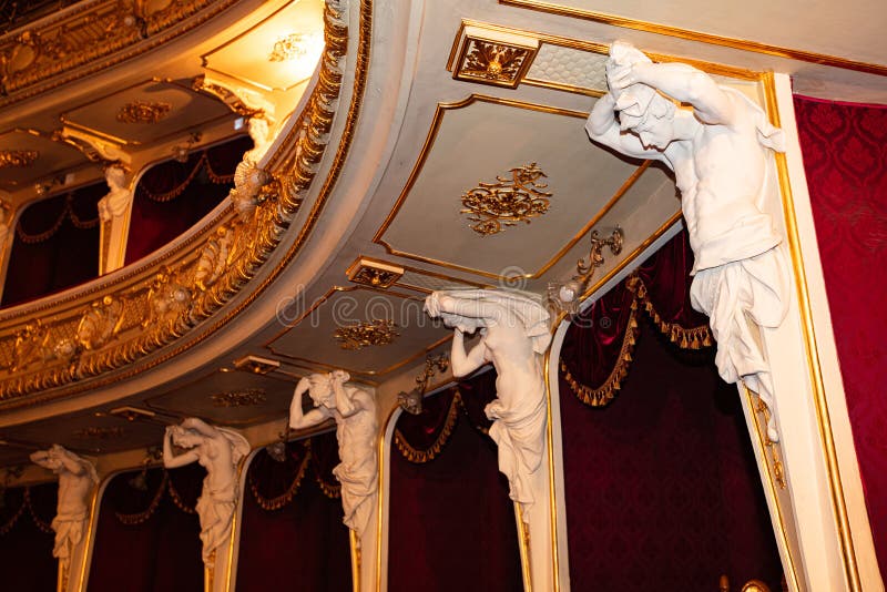 Lviv opera house interior editorial stock image. Image of europe ...