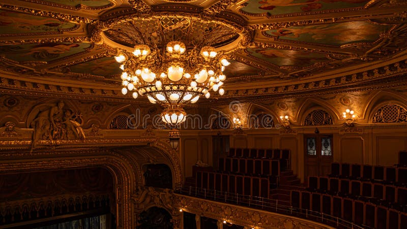 Lviv opera house interior editorial photo. Image of lvov - 301481246