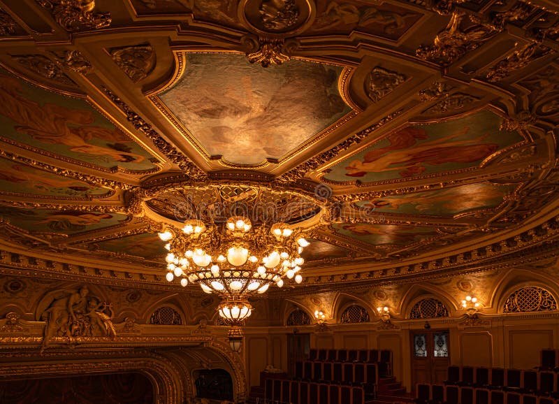 Lviv opera house interior editorial stock image. Image of european ...