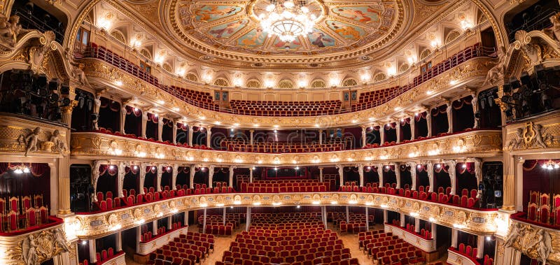 Lviv opera house interior editorial stock photo. Image of krushelnytska ...