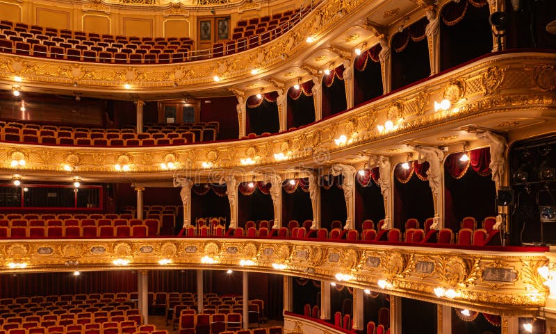 Lviv opera house interior editorial image. Image of grand - 301481330