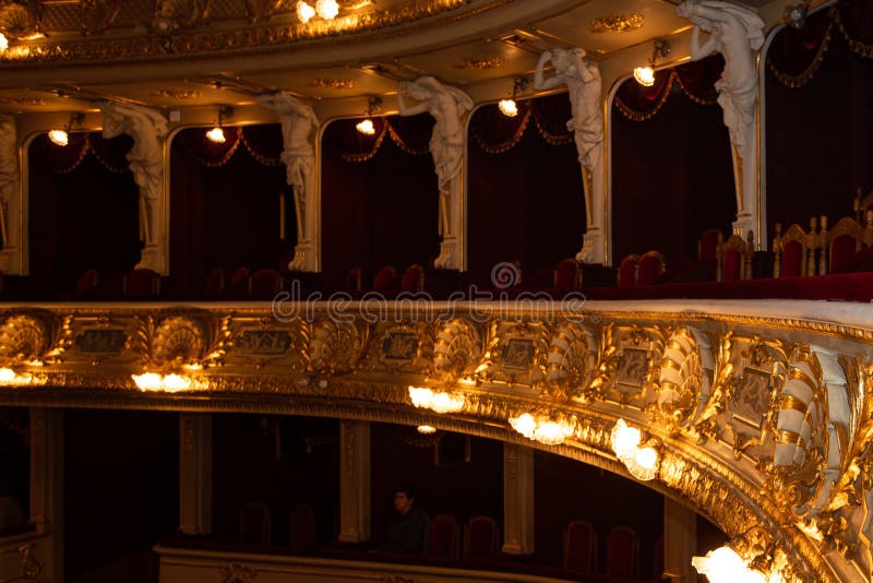 Lviv opera house interior editorial photography. Image of baroque ...
