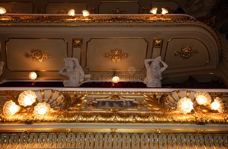 Lviv opera house interior editorial photography. Image of floor - 212562392