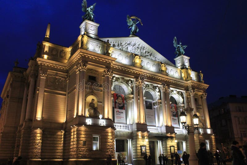 Lviv Opera House stock photo. Image of elegance, music - 65557730