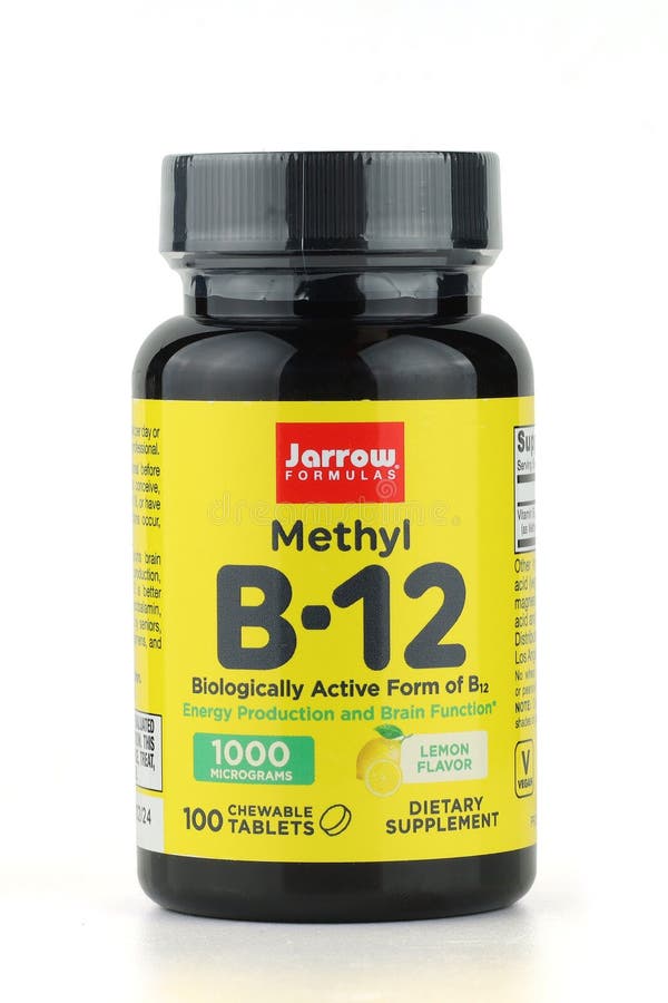 LVIV, UKRAINE - April 06, 2023: Jarrow Formulas, Methyl B12 Vitamins ...