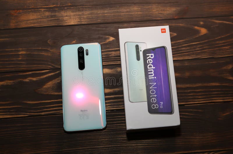 LVIV, UKRAINE - October 30, 2019 : Modern Smartphone Xiaomi Redmi Note ...