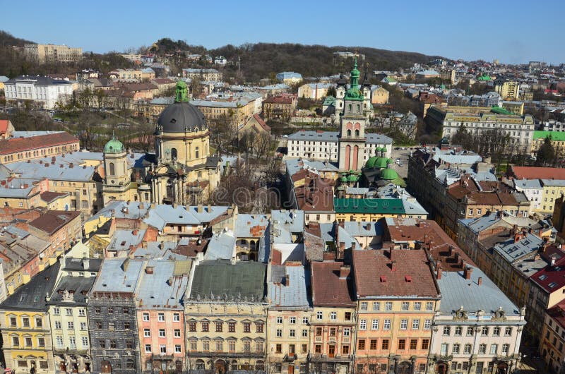 Lviv stock image. Image of town, view, hall, lviv, travel - 116744321