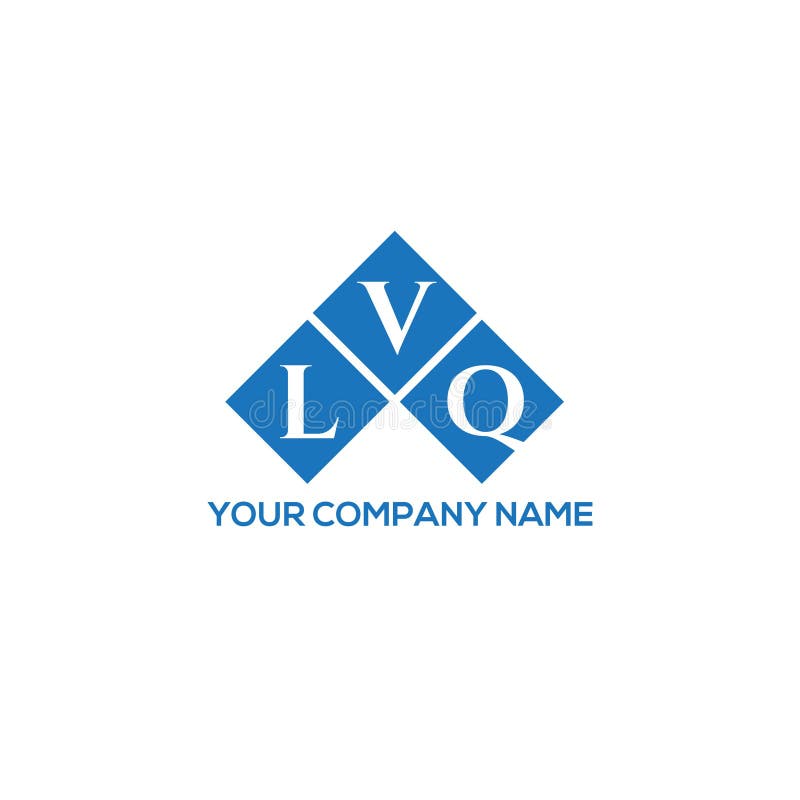 LVQ Letter Logo Design on White Background. LVQ Creative Initials ...