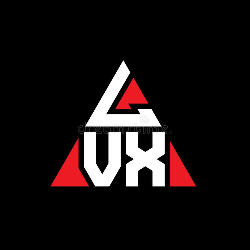 LVX Triangle Letter Logo Design with Triangle Shape. LVX Triangle Logo ...