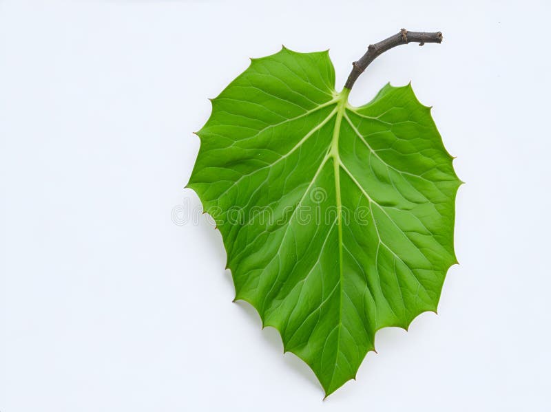 Lvy Gourd Leaves on White Background. Stock Illustration - Illustration ...