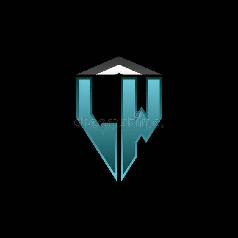 LW Logo Shield Blue Light Style Design Stock Vector - Illustration of ... LW Logo Shield Blue Light Style Design Stock Vector - Illustration of ...