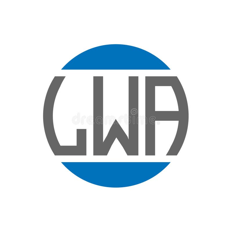 LWA Letter Logo Design on White Background. LWA Creative Initials ...