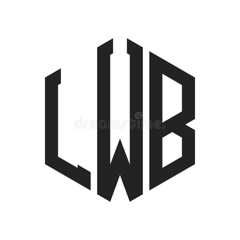 LWB Logo Design. Initial Letter LWB Monogram Logo Using Hexagon Shape ...