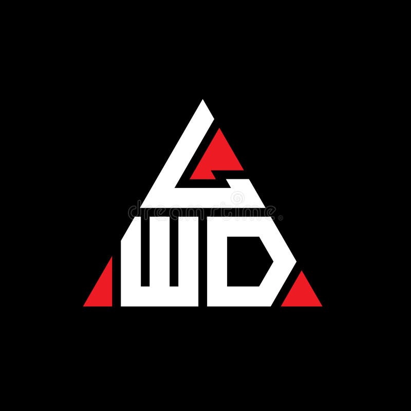 LWD Triangle Letter Logo Design with Triangle Shape. LWD Triangle Logo ...