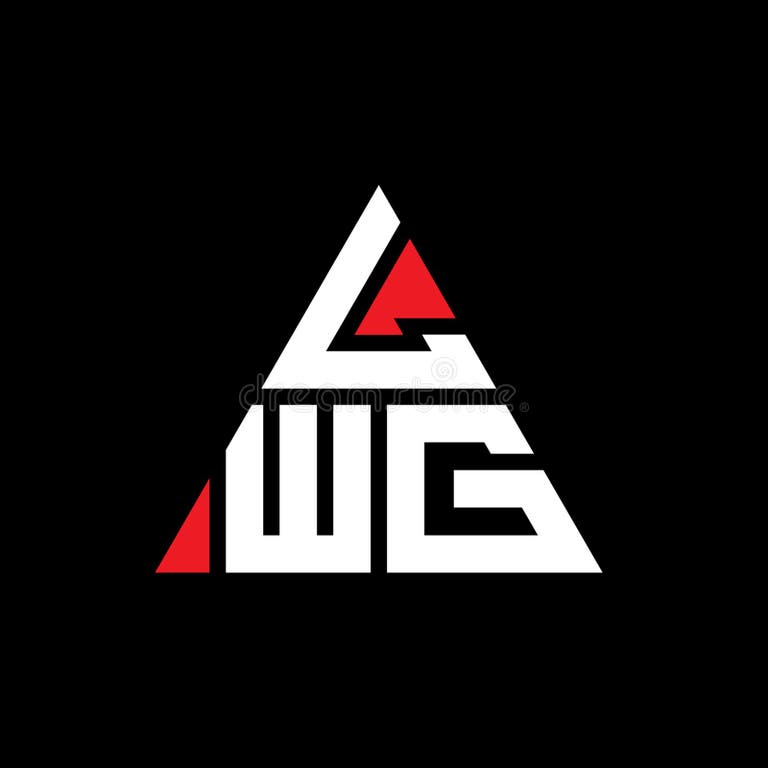 LWG Triangle Letter Logo Design with Triangle Shape. LWG Triangle Logo ...