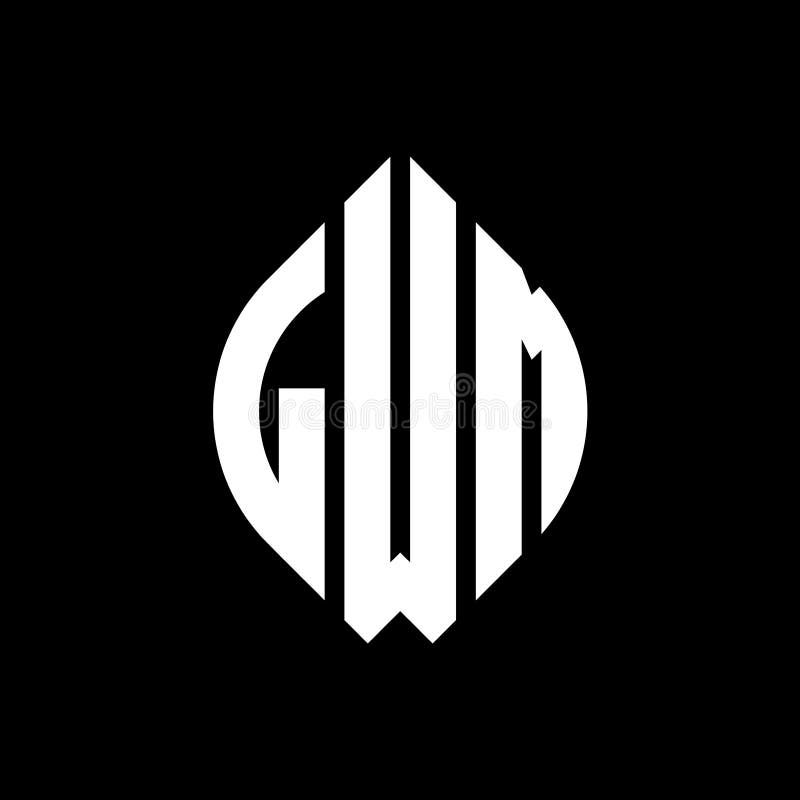 LWM Circle Letter Logo Design with Circle and Ellipse Shape. LWM ...