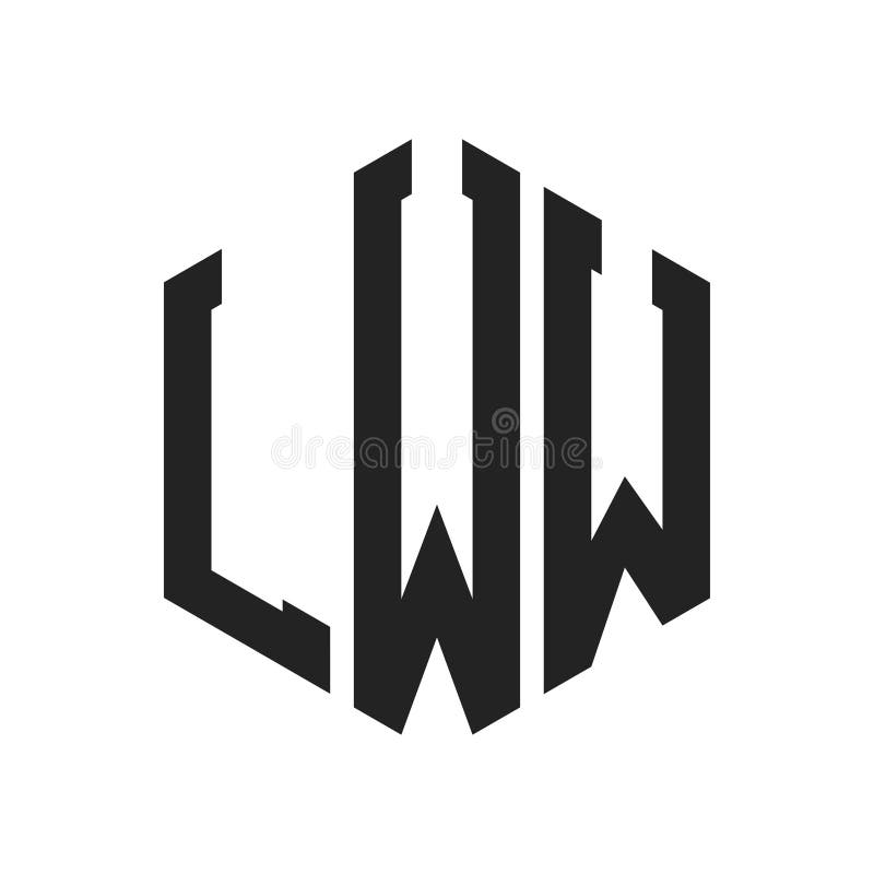 LWW Logo Design. Initial Letter LWW Monogram Logo Using Hexagon Shape ...