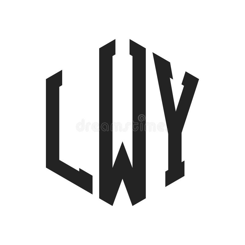LWY Logo Design. Initial Letter LWY Monogram Logo Using Hexagon Shape Stock Illustration ...