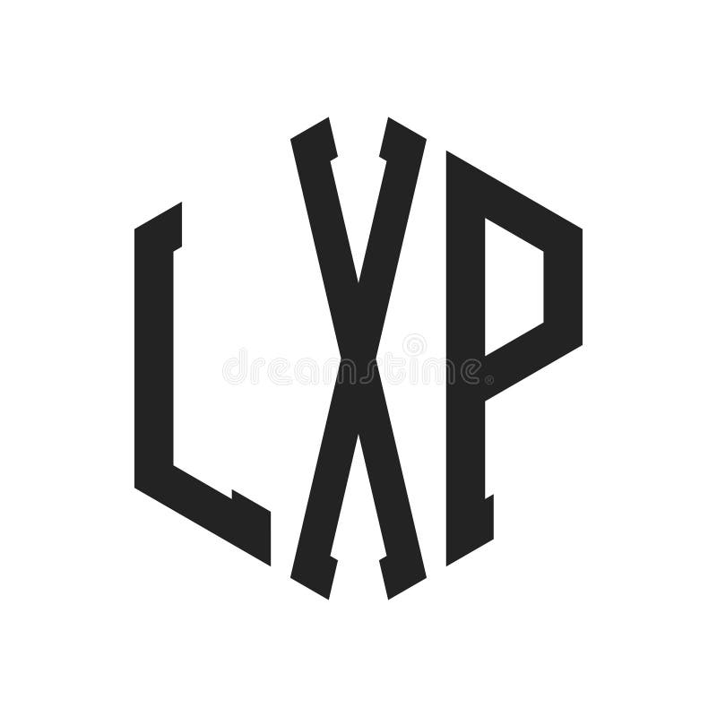 LXP Logo Design. Initial Letter LXP Monogram Logo Using Hexagon Shape ...