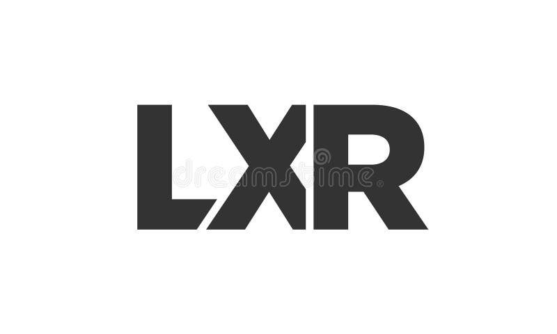 LXR Logo Design Template with Strong and Modern Bold Text. Initial ...