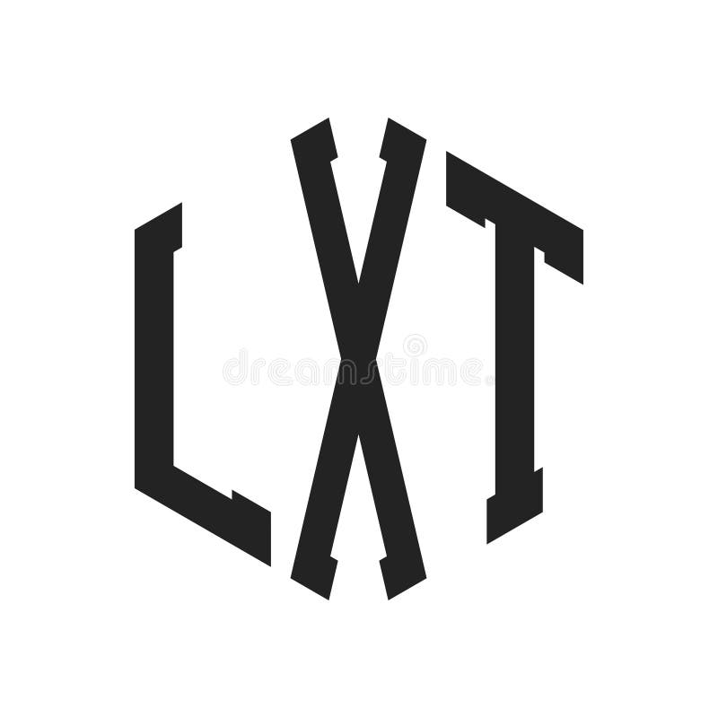 LXT Logo Design. Initial Letter LXT Monogram Logo Using Hexagon Shape ...