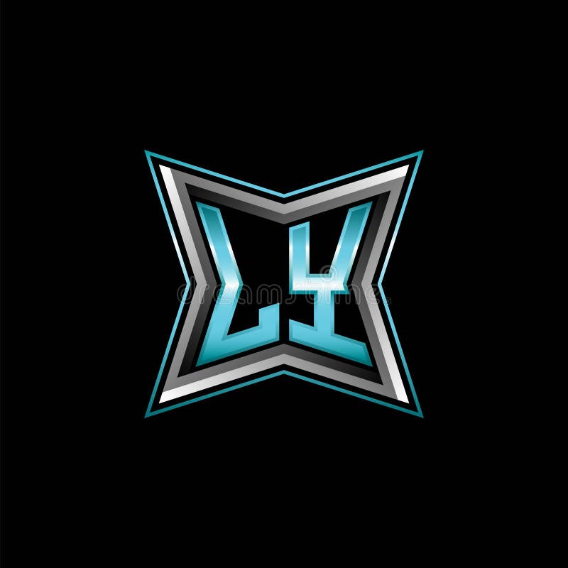 LY Logo Monogram Geometric Modern Design Stock Vector - Illustration of ...