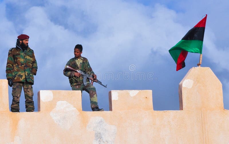 Lybian young soldier editorial photography. Image of conflict - 28150067