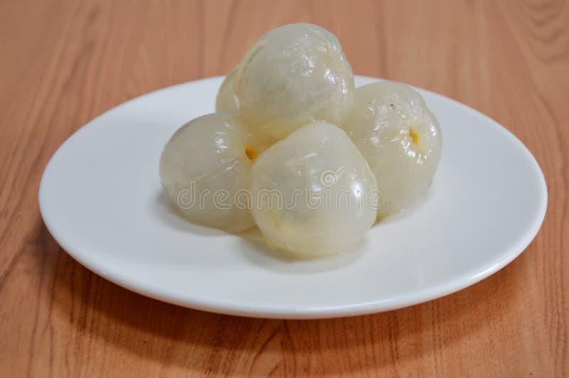 Lychee Asian fruit on dish stock image. Image of basket - 55542815