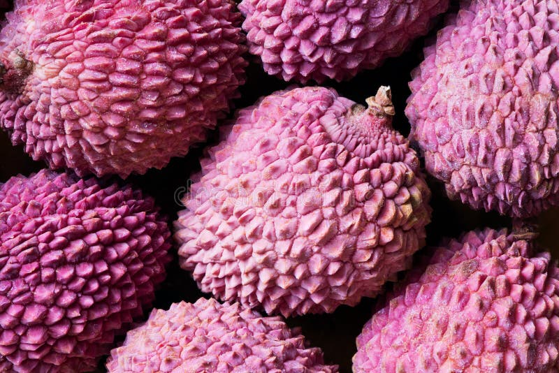 Lychee Fruit (litchi, Liechee, or Lichee) Stock Image - Image of detail ...
