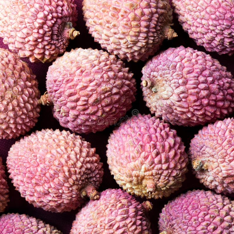 Lychee Fruit (litchi, Liechee, or Lichee) Stock Image - Image of ...