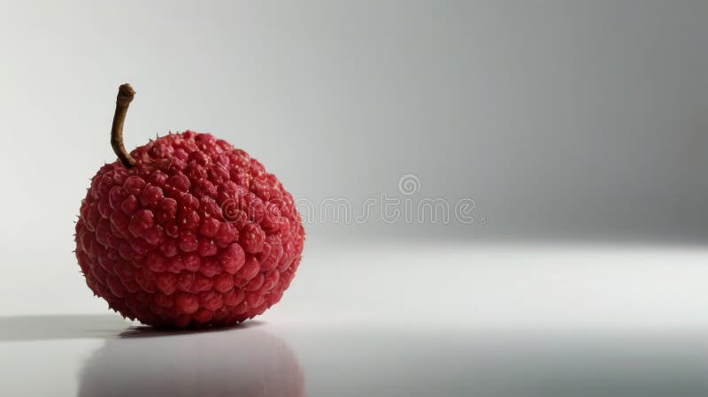 Lychee Fruit on the White Background Stock Illustration - Illustration ...