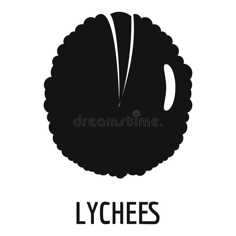 Lychee icon, simple style. stock illustration. Illustration of icon ...