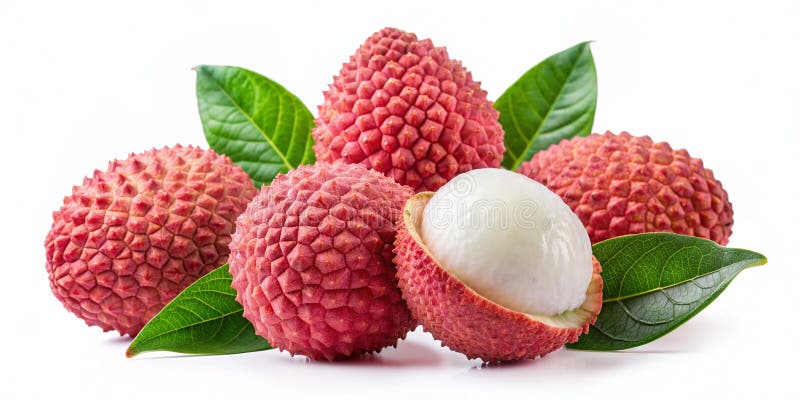 Lychee Isolated on Trasparent Background Creative AI Stock Illustration ...