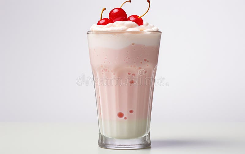 Lychee Milkshake on Transparent Background Juice Stock Illustration ...