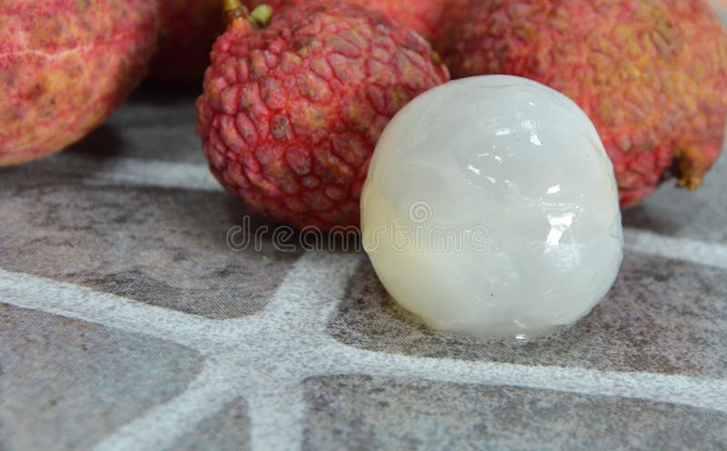 Lychee Peel at Maximum Super Macro Magnification Stock Image - Image of ...