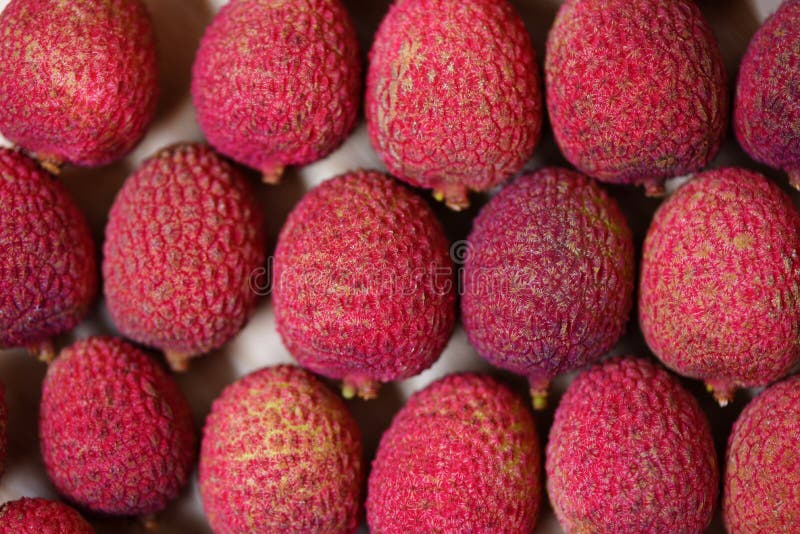 Lychee Texture Background Top View Fresh Lychee Harvest from Tree ...