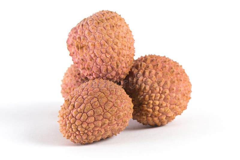 Lychee on a White Background Stock Photo - Image of china, lechee: 84534348