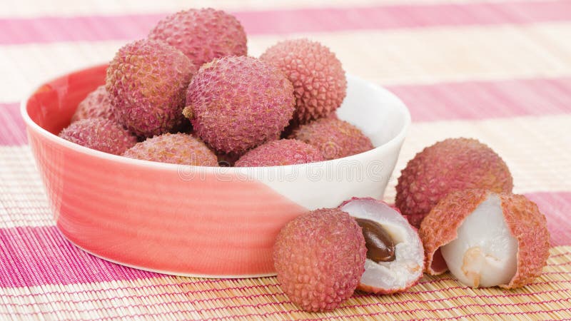 Lychees stock photo. Image of delicious, lichee, guangdong - 64048760
