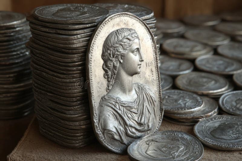 Lydia Money: a Stack of Lydia (ancient Currency) Coins, Historical and ...