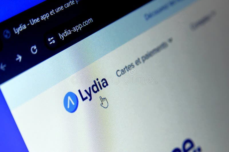 Lydia online banking app editorial photo. Image of symbols - 301285681