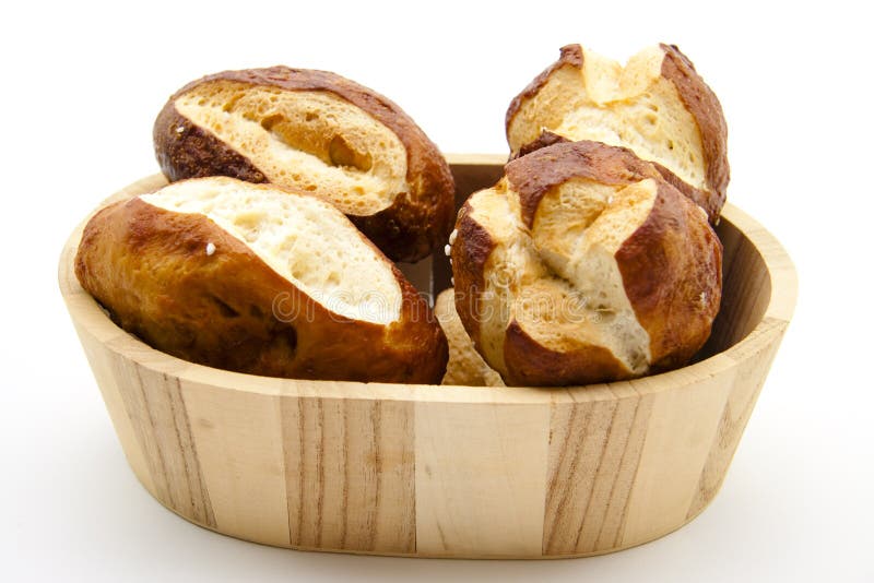 Lye Bread Rolls and Wheat Bread Stock Image - Image of tasty, roll ...