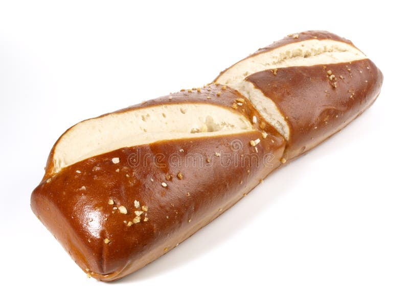 Lye Bread on White Background - Isolated Stock Image - Image of lunch ...