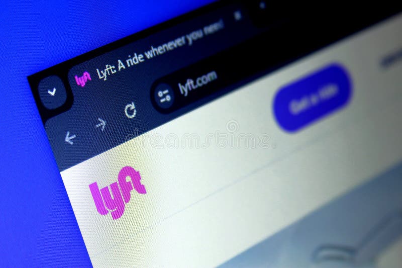 Lyft mobility logo editorial stock photo. Image of brand - 301198518