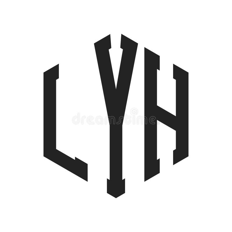 LYH Logo Design. Initial Letter LYH Monogram Logo Using Hexagon Shape ...