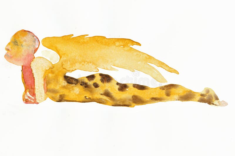 Lying angel no.2 stock illustration. Illustration of good - 11802842