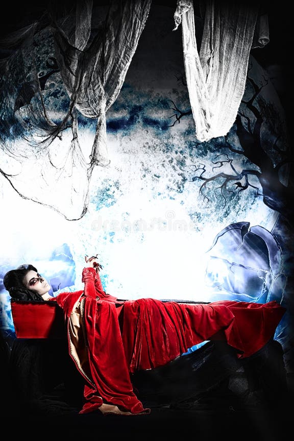 Lying in coffin stock photo. Image of hell, fantasy, demon - 27290380